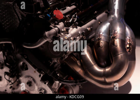 Renault F1 engines on display at the Renault F1 factory Stock Photo - Alamy