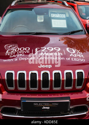 Jeep Car Showroom, Reading, Berkshire, England, UK, GB Stock Photo - Alamy