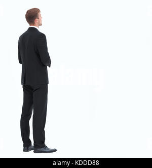 Businessman looks ahead. rear view Stock Photo - Alamy