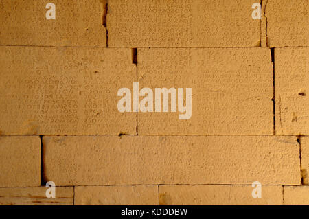 The Gortyn Code, or Great Code, carved on stones forming a wall, are ...