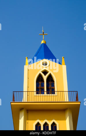 Saint Nicholas Church bell tower in Perast Montenegro Stock Photo - Alamy