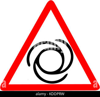 Warning sign with rotating parts symbol Stock Photo - Alamy