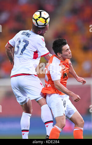 Joe Caletti at round 13 of the A-League mens football, Brisbane Roar vs ...