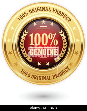 original 100 percent badge stamp label sticker design Stock Vector Image & Art - Alamy