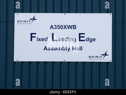 Spirit Aerospace signage in Prestwick Stock Photo - Alamy