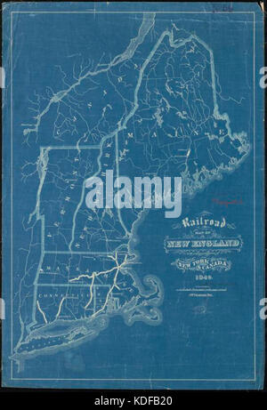 Railroad map of New England, with adjacent portions of New York ...