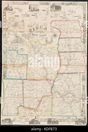 Map of Tioga County, New York: from actual surveys Cartographic. Maps ...