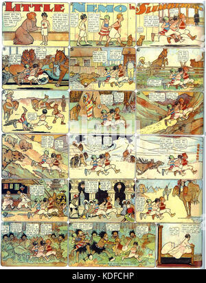 'Little Nemo' is a black-and-white comic strip by Winsor McCay, created ...