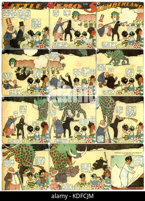 A classic illustration from the 'Little Nemo' comic strip, dated August ...