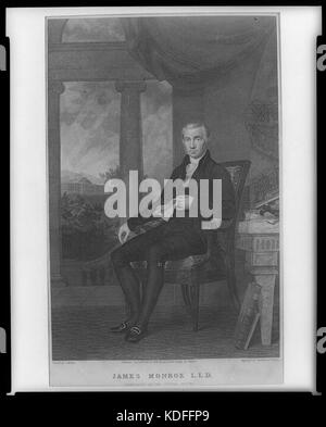 A formal portrait of James Monroe, the 5th President of the United ...