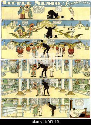 'Little Nemo' is a black-and-white comic strip by Winsor McCay, created ...