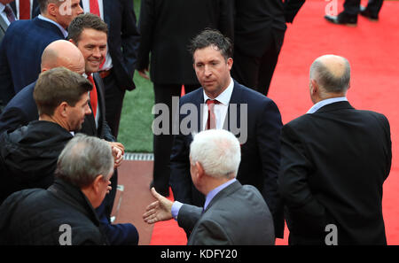 Former Liverpool player Robbie Fowler ahead of the Carabao Cup final at ...