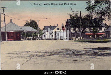 Shirley station early postcard 3 Stock Photo - Alamy