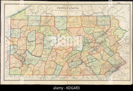 Rail road map of Pennsylvania , Railroads, Pennsylvania, Maps, Counties ...