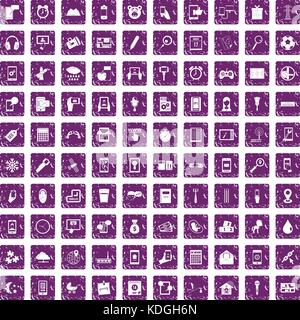 battery web icons in grunge style for user interface design Stock ...