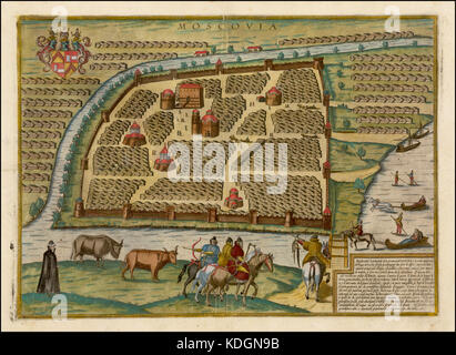 Map of Moscow (1600 Stock Photo - Alamy