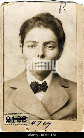 Laura Bullion of the Wild Bunch gang, Pinkerton's mug shot, 1893 Laura ...