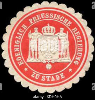 This image represents a seal from the Prussian district office of ...