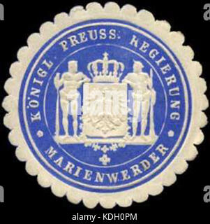 A historical stamp from the Prussian government of Oppeln, showcasing ...