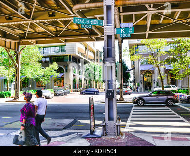 Busy street in Georgetown Washington DC USA Stock Photo - Alamy