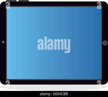 color digital screen tablet technology display vector illustration ...