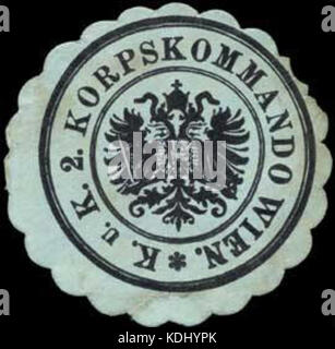 Seal of the Austro-Hungarian Military Command in Pozsony, representing ...