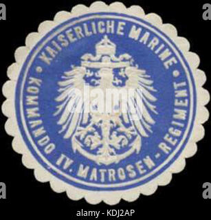 This seal, 'Siegelmarke K.' from the German Marine Corps (Marinekorps ...