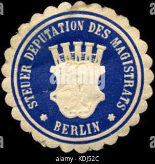 This Siegelmarke (seal mark) refers to the official seal of the ...