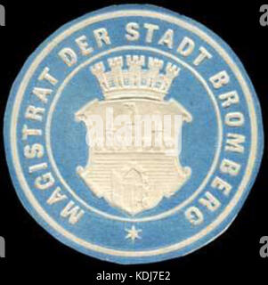 Siegelmarke Magistrat der Stadt Bromberg W0221427 Stock Photo - Alamy
