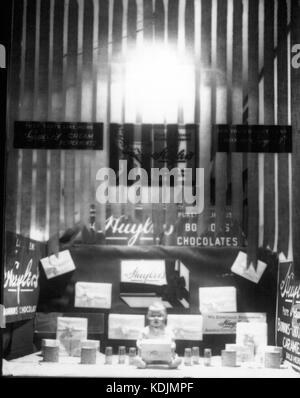 A photograph of the Oxford Drug Store window display in 1916 ...