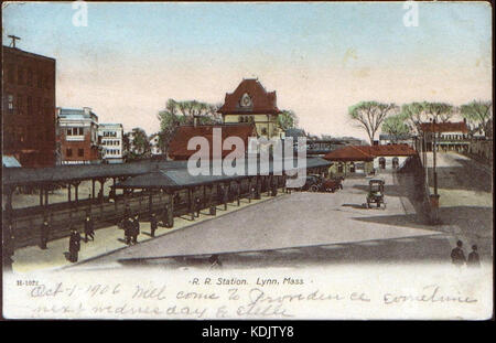 Lynn station postcard 1906 Stock Photo - Alamy
