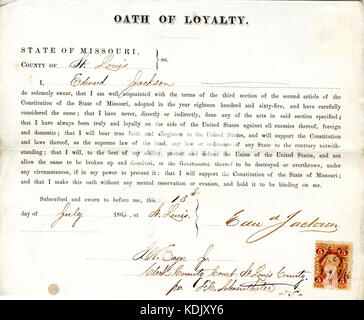 This document shows the loyalty oath taken by Mary Revington from ...