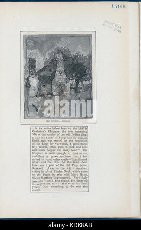 . English: 'Old Powhatan Chimney,' by American artist Robert Frederick ...