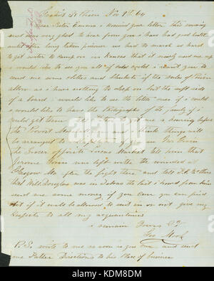 Letter from George J. Mook, Gratiot St. Prison, to his father, November ...