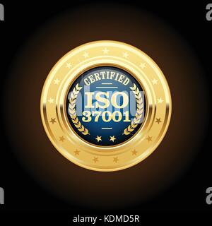 Iso 37001 icon. Anti-Bribery Management Systems. Standard quality ...