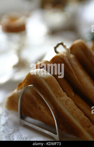 Breakfast Table Setting in hotel Stock Photo - Alamy