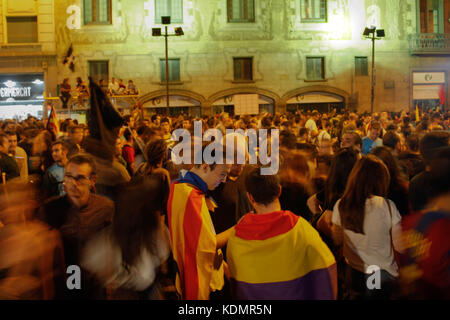 3rd Oct 2017 Demonstrations in Catalunya against police violence at the ...