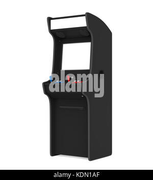 retro game arcade cabinet isolated on black background 3d illustration ...