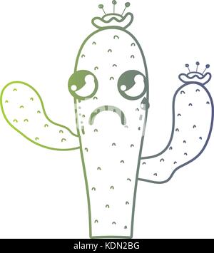 Crying cute cactus character cartoon Stock Vector Image & Art - Alamy
