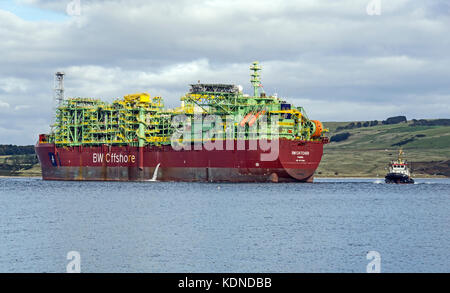 Premier Oil's floating production storage and offloading (FPSO) vessel ...