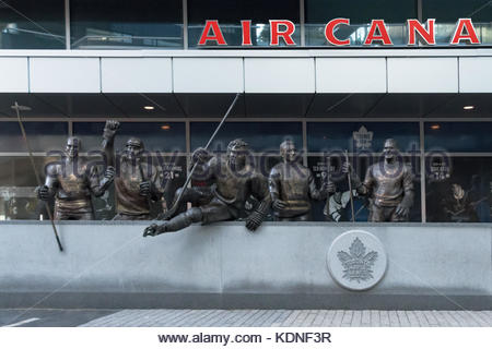 Toronto Maple Leafs "Legends Row" at the entrance of Scotiabank Arena ...