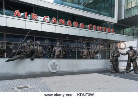 Toronto Maple Leafs "Legends Row" at the entrance of Scotiabank Arena ...