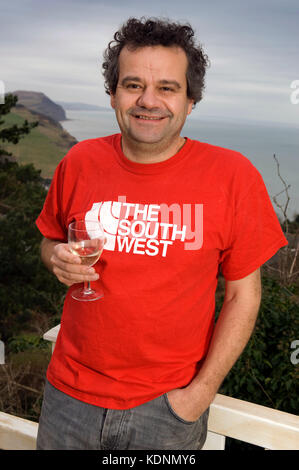 Chef/retaurateur Mark Hix cooking in his home kitchen Stock Photo - Alamy