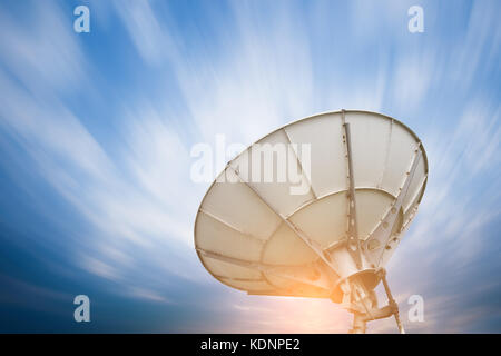 satellite dish antennas under sky Stock Photo - Alamy