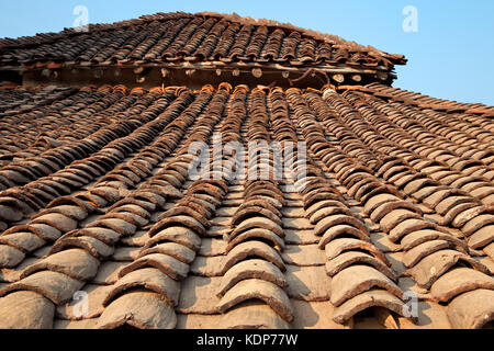 Traditional roof tiles, India Stock Photo - Alamy