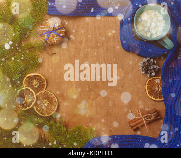 orange xmas background fir tree seamless pattern Stock Photo - Alamy