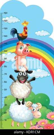 Height chart animals Stock Vector Image & Art - Alamy