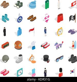 Mode icons set, isometric style Stock Vector Image & Art - Alamy