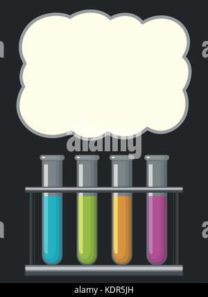 Border with glass chemistry flask Stock Vector Image & Art - Alamy