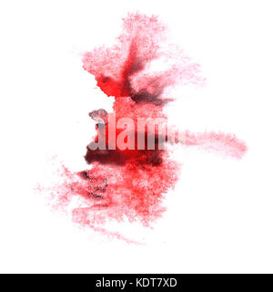 stain red, black with watercolour paint stroke watercolor isolat Stock ...